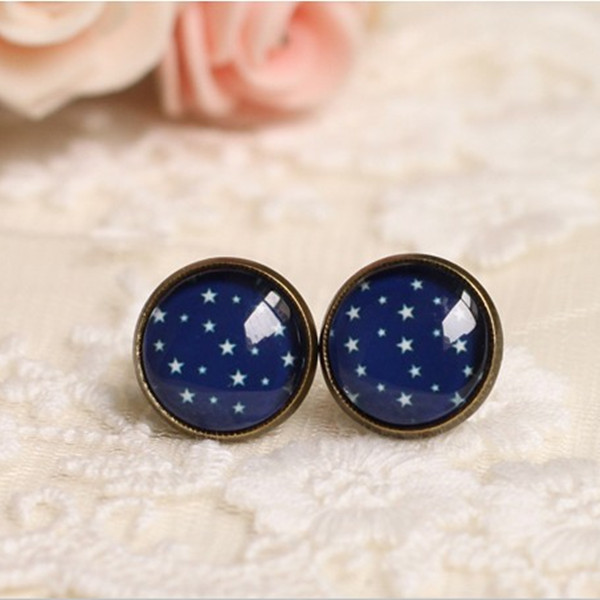 Blue Star Earrings / Ear Clip on Luulla